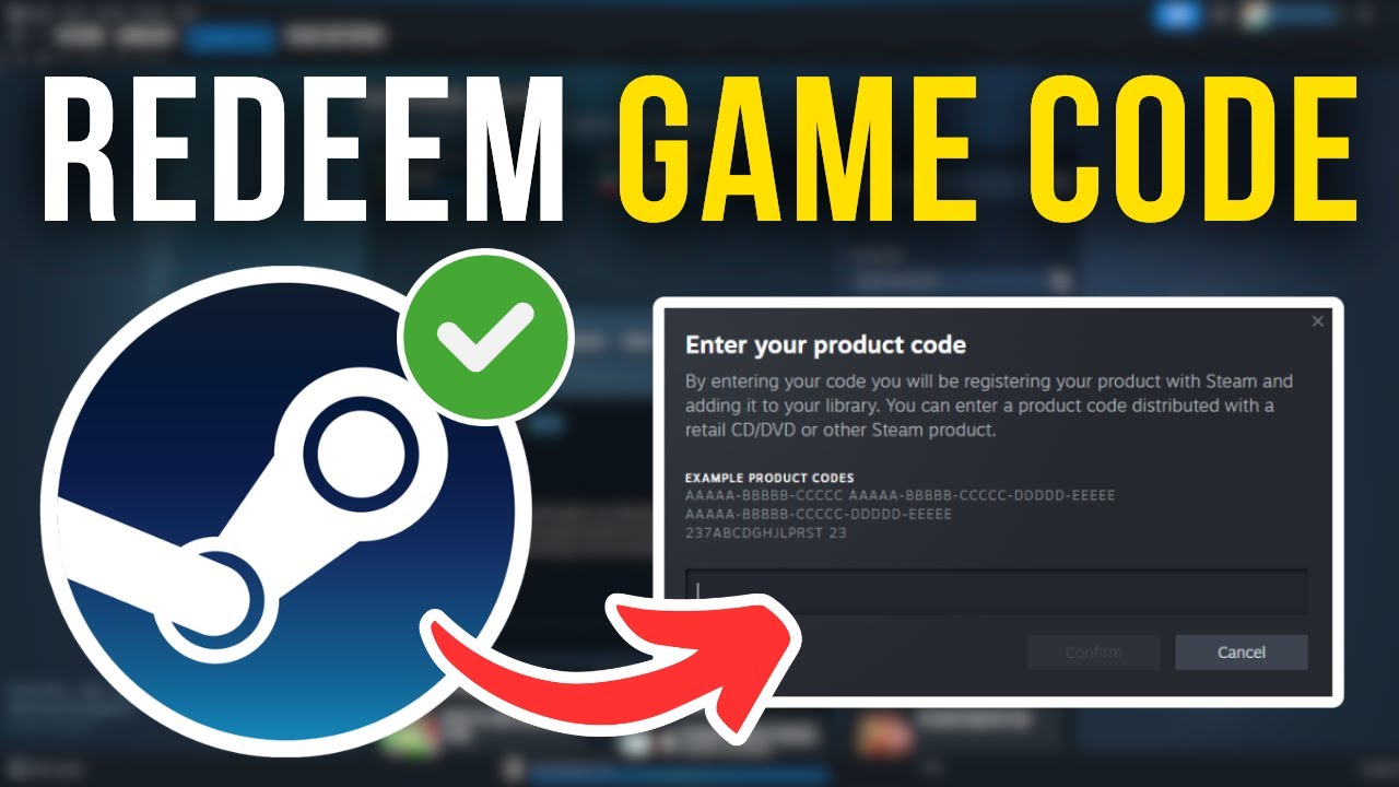 How To Redeem A Product Code/Game Code On Steam - YouTube