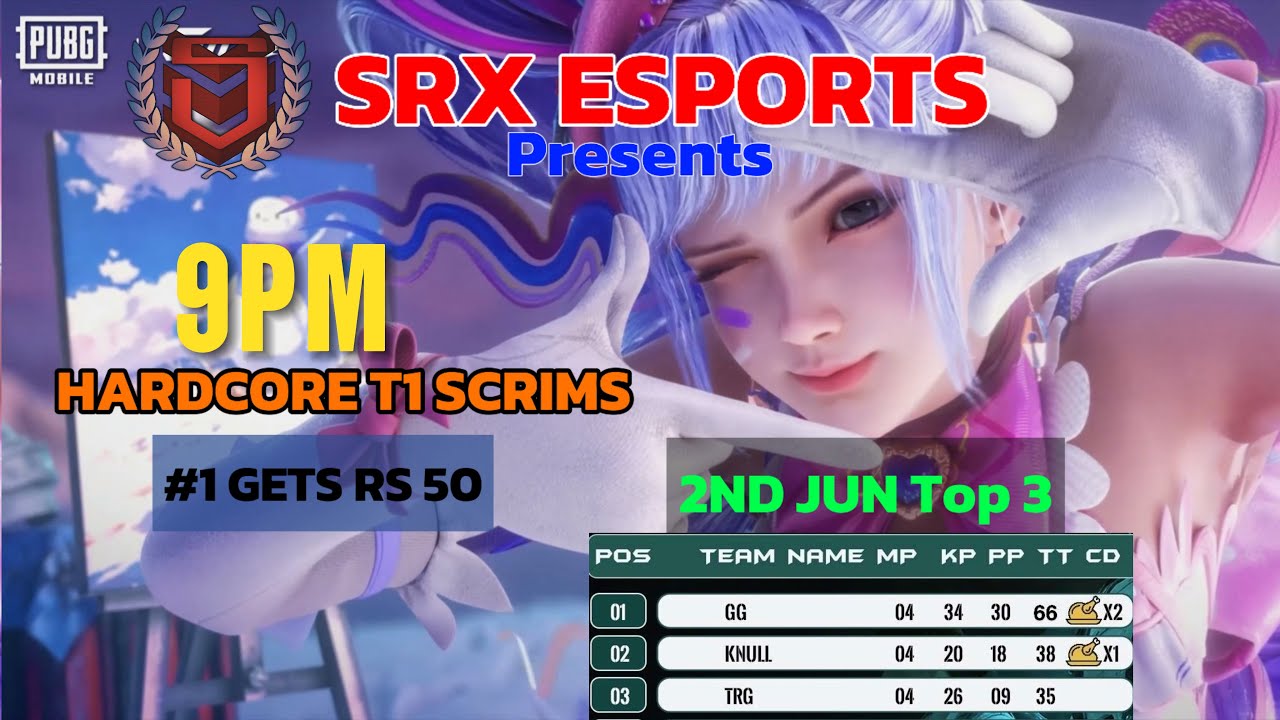 ️‍🩹SRX 9 PM HARDCORE T1 SCRIMS iS LIVE #GG with RJ Babuw - YouTube