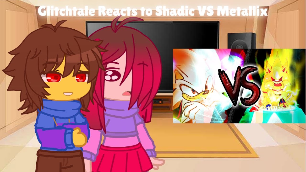 Glitchtale Reacts to Shadic VS Metallix - YouTube