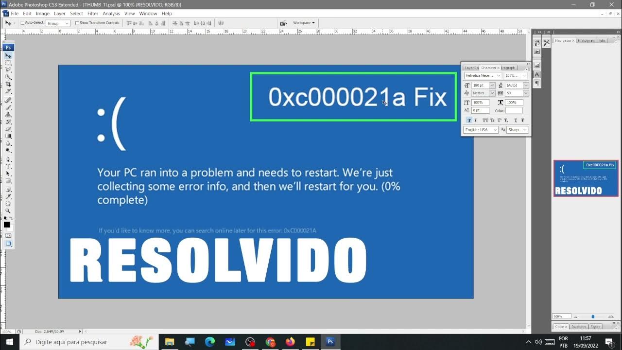 WINDOWS 10 NÃO INICIA. COMO RESOLVER A TELA AZUL STOP 0xC000021A? - YouTube