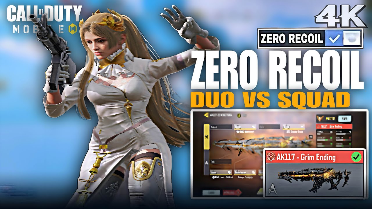 ZERO RECOIL AK117 LOADOUT | 22 KILLS DUO VS SQUAD CALL OF DUTY GAMEPLAY ...