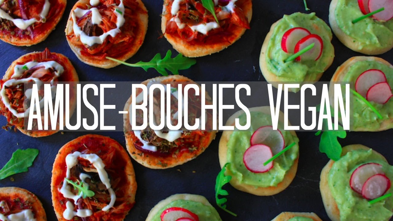 AMUSE-BOUCHES VEGAN | Blinis & Mini Pizzas "Rach" Végétaliens - YouTube