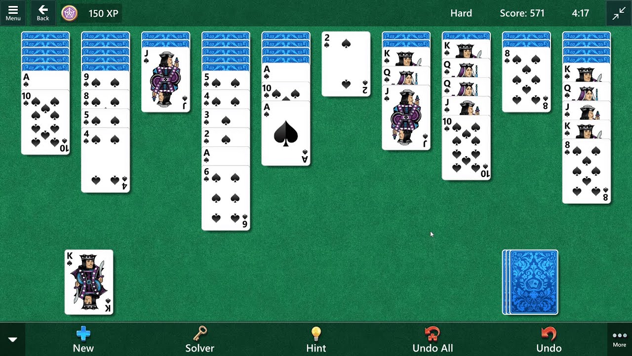 Spider Solitaire Gameplay | Card Games | Games from childhood | Old ...