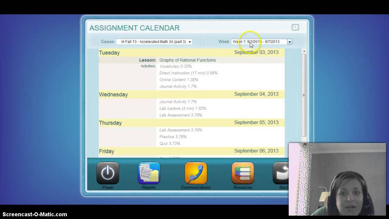 Assignment Calendar - YouTube