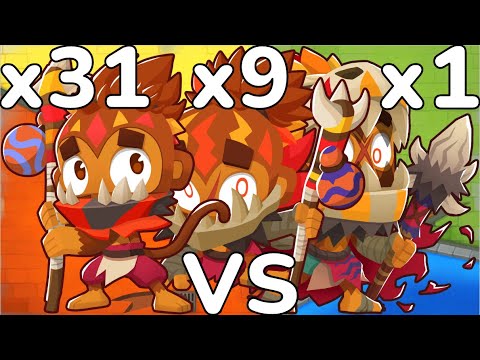 x31 Velociraptor VS. x9 Tyrannosaurus Rex VS. x1 Giganotosaurus | BTD6 - YouTube