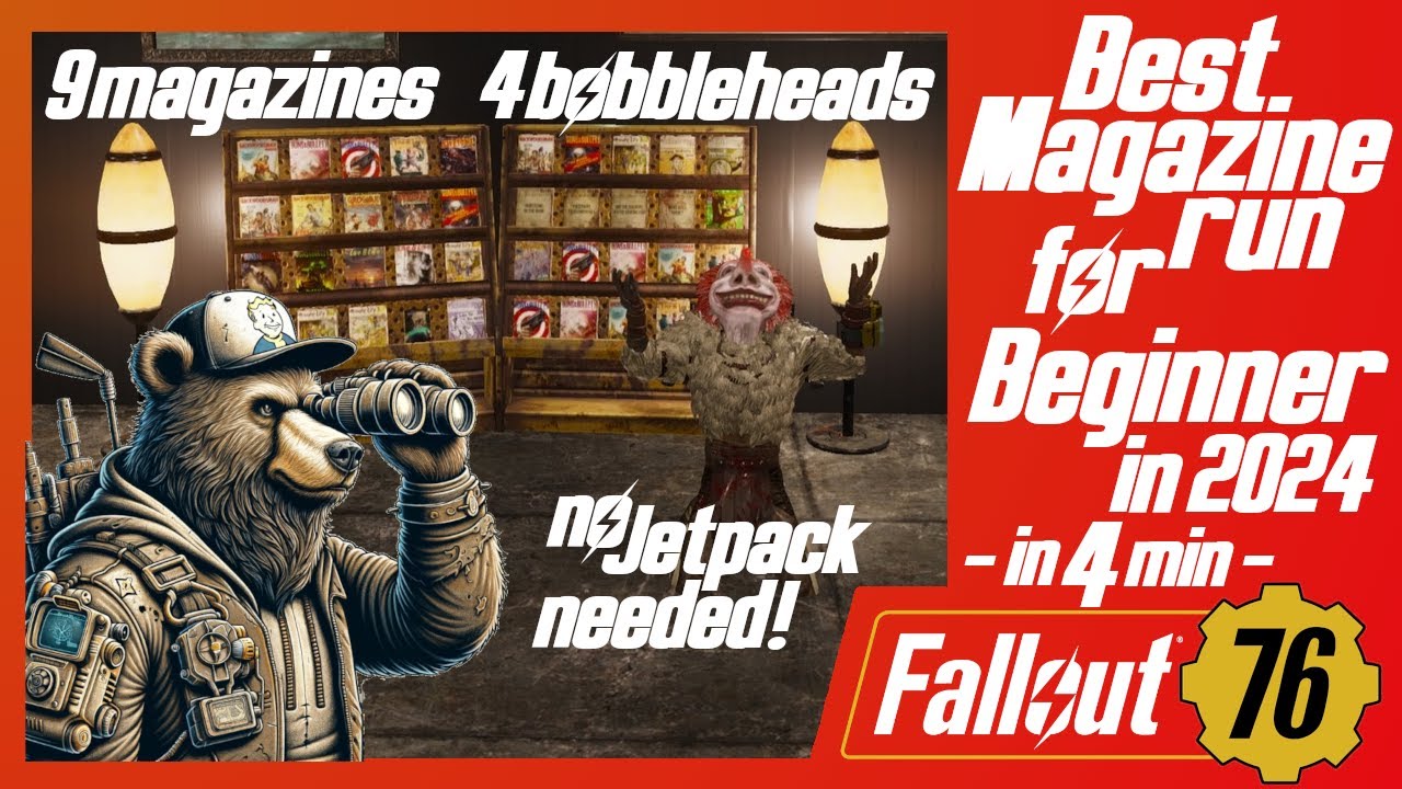 Best new Player Magazine Run in Fallout 76 for 2024 - YouTube