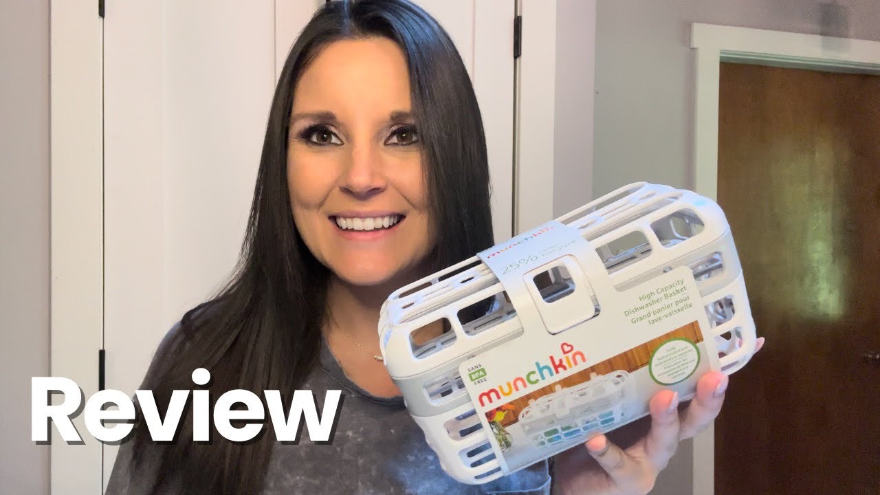 Munchkin® High Capacity Dishwasher Basket Honest Product Review - YouTube
