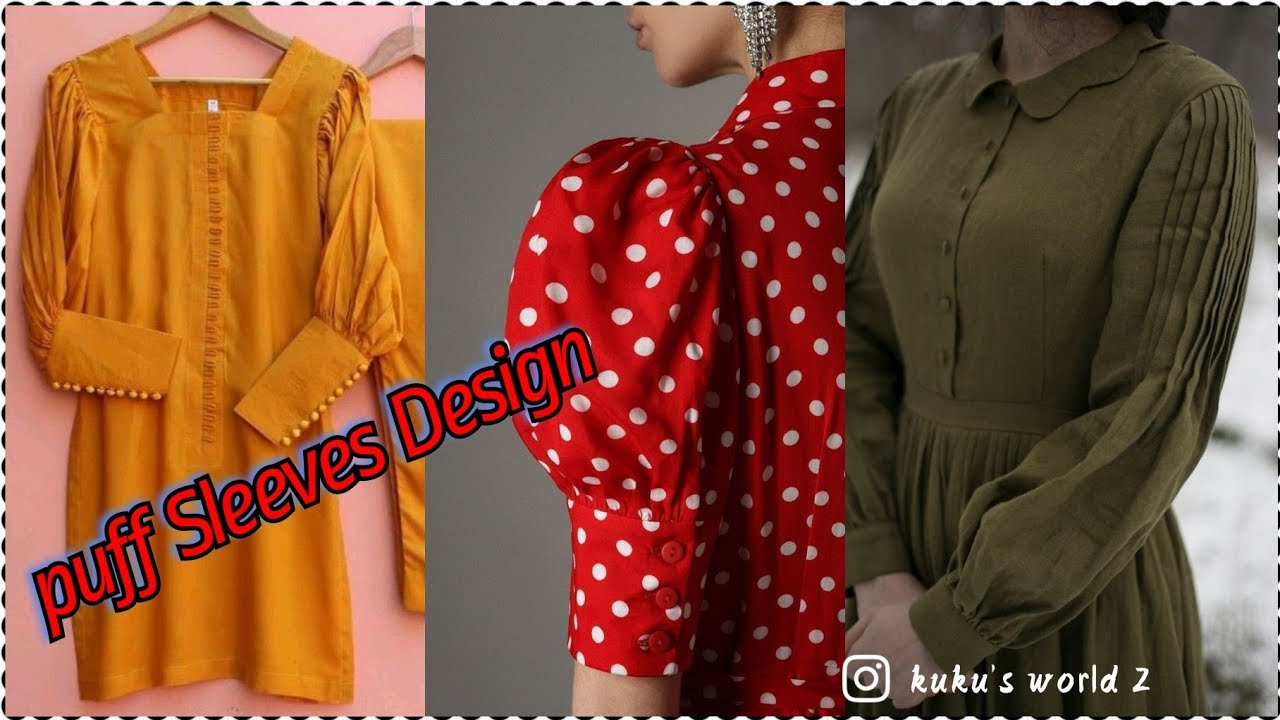 puff Sleeves dress Design |Latest and Unique Puff sleeves design | Puff ...