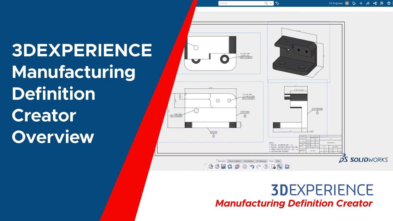 3DExperience Manufacturing Definition Creator - YouTube