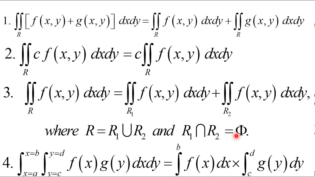 Lecture No.1 Introduction to Multiple Integration and Applications ...