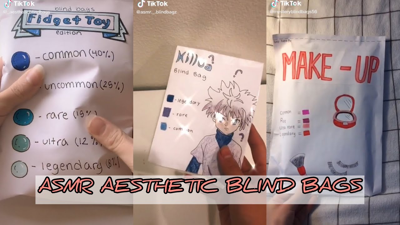 ASMR AESTHETIC BLIND BAGS! | TikTok Compilation 2021 - YouTube