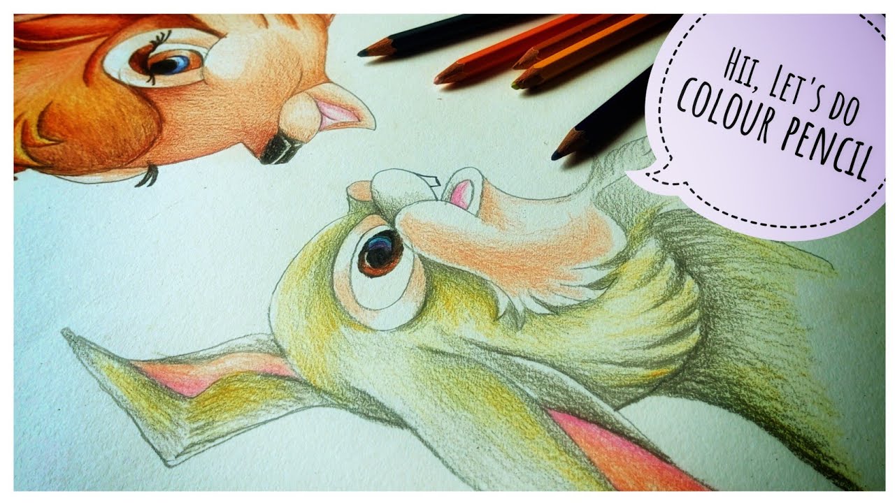 Pencil colour for beginners/ color pencil drawing tutorial/ pencil ...