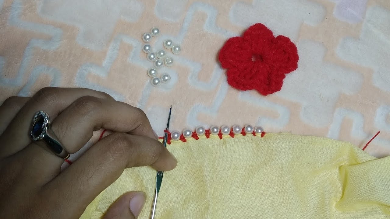 #04 Crochet lace/ওড়নার পাশে কুশিকাটার কাজ/lace crochet design/new ...
