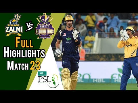 Full Highlights | Quetta Gladiators Vs Peshawar Zalmi  | Match 23 | 10 March | HBL PSL 2018