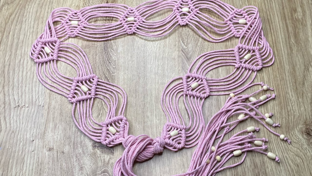 Passo a Passo / Cinto Boho Em Macrame / Tutorial Makramee Boho Gürtel ...