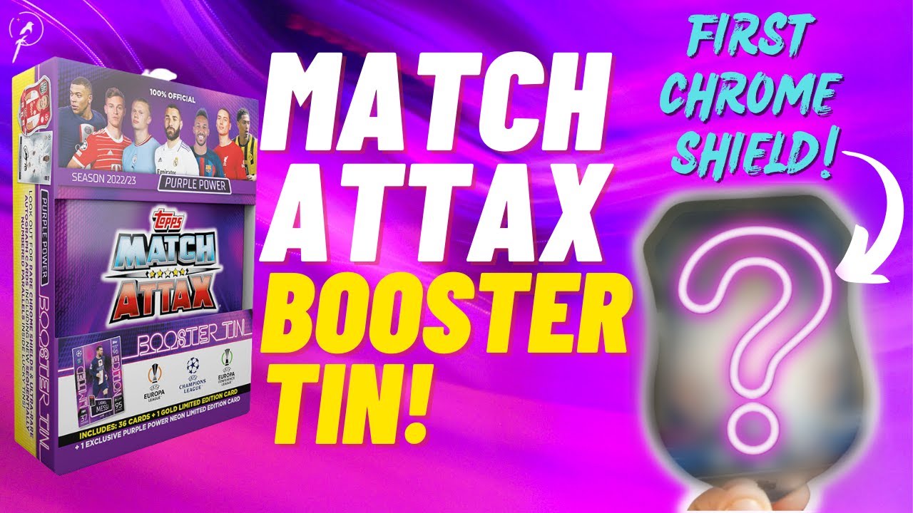 Match Attax 22/23 Booster Tin Opening | CHROME SHIELD PULL & Lionel ...