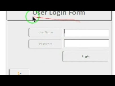 How To Create login Form in ms access 2016 part 1 || Ms Access Vba Code ...