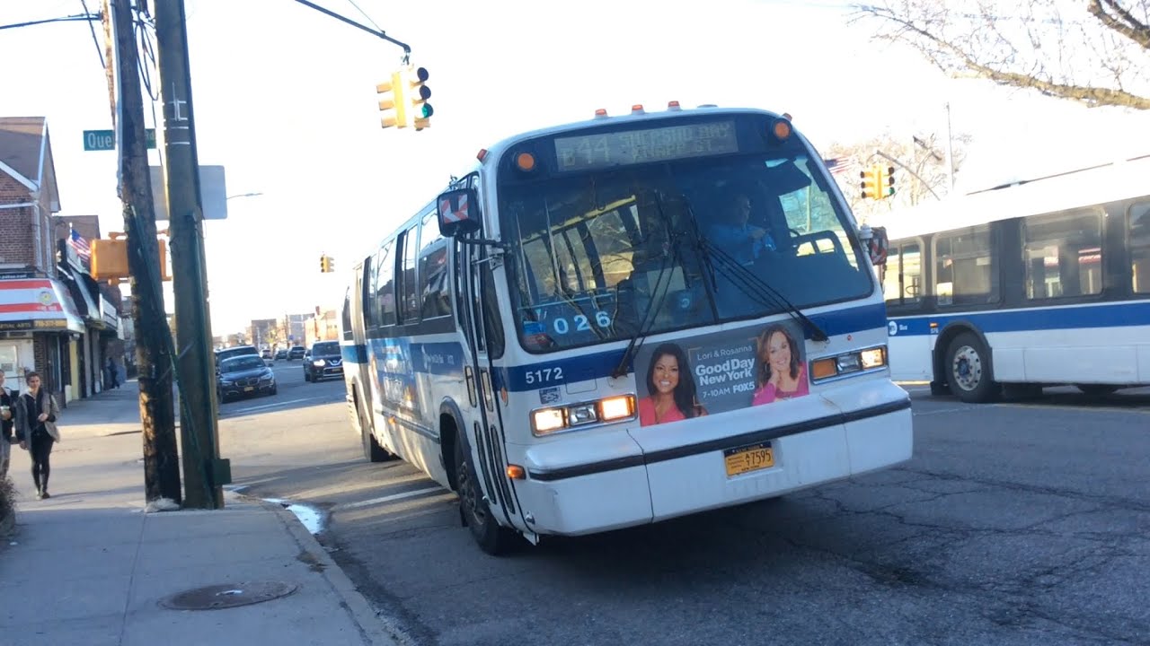 MTA New York City Bus 1999 NovaBus RTS #5172 on the B44 @Nostrand Av ...