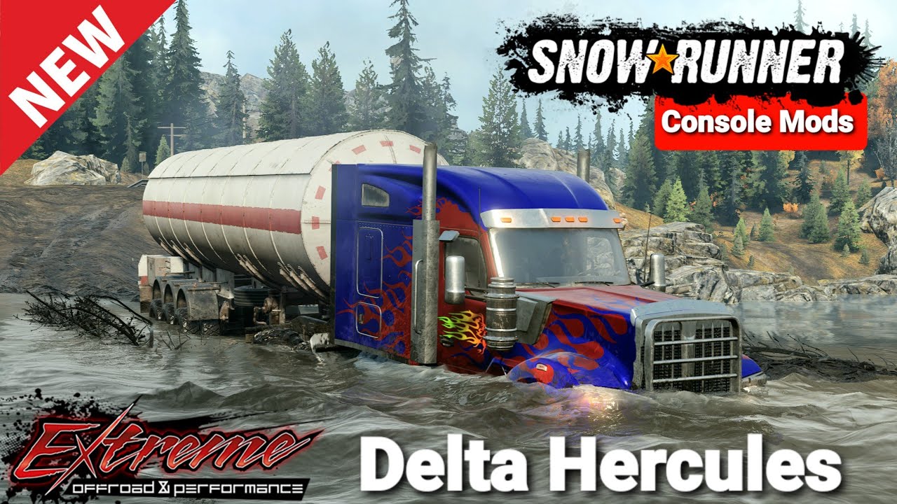 SnowRunner Money Cheat: Phase 4 New Trucks Delta Hercules Mod - YouTube