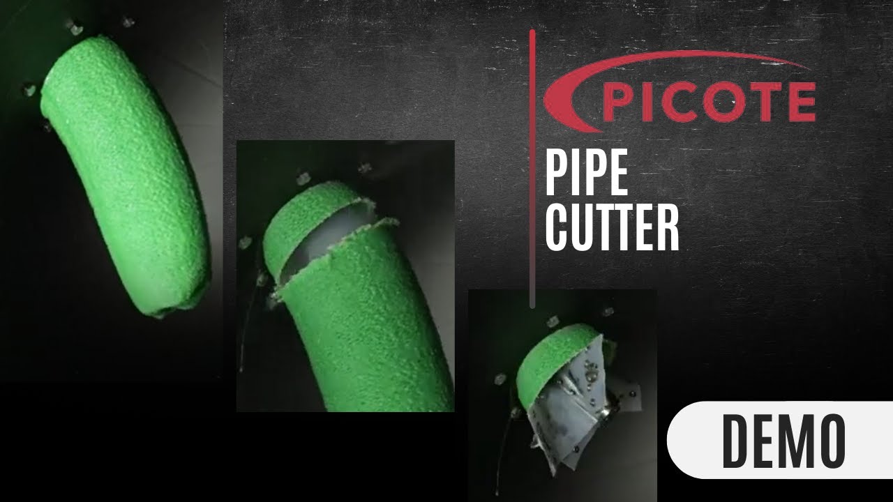 Picote Pipe Cutter Demo For CIPP and Intruding Lateral Pipes - YouTube