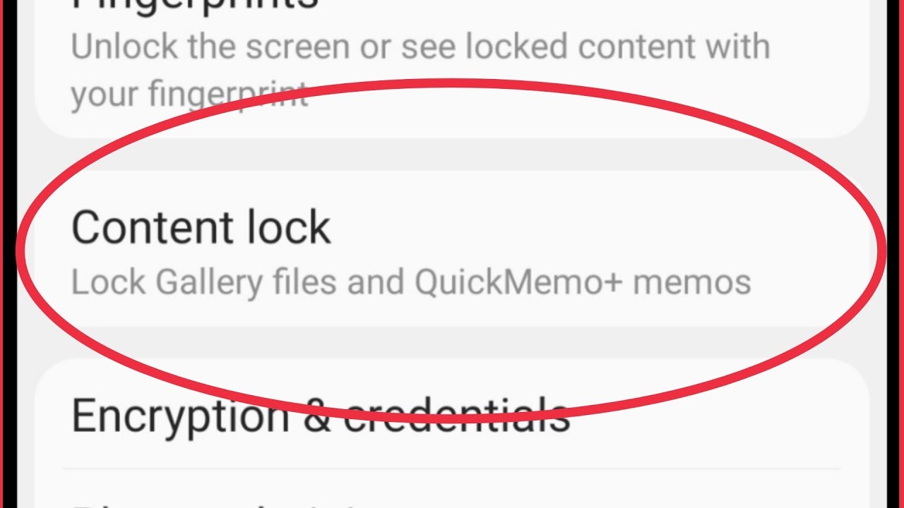 How To Enable Content lock Feature in LG Phones - YouTube