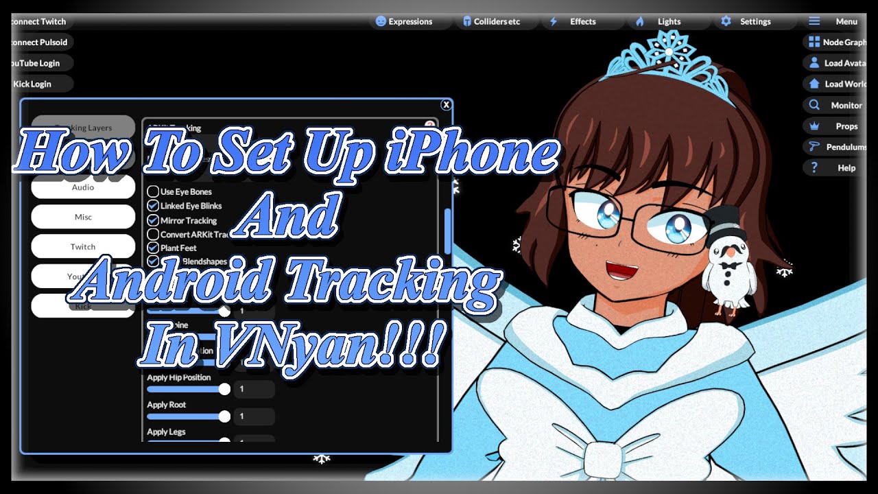 How To Set Up iPhone And Android Tracking In VNyan!!! - YouTube