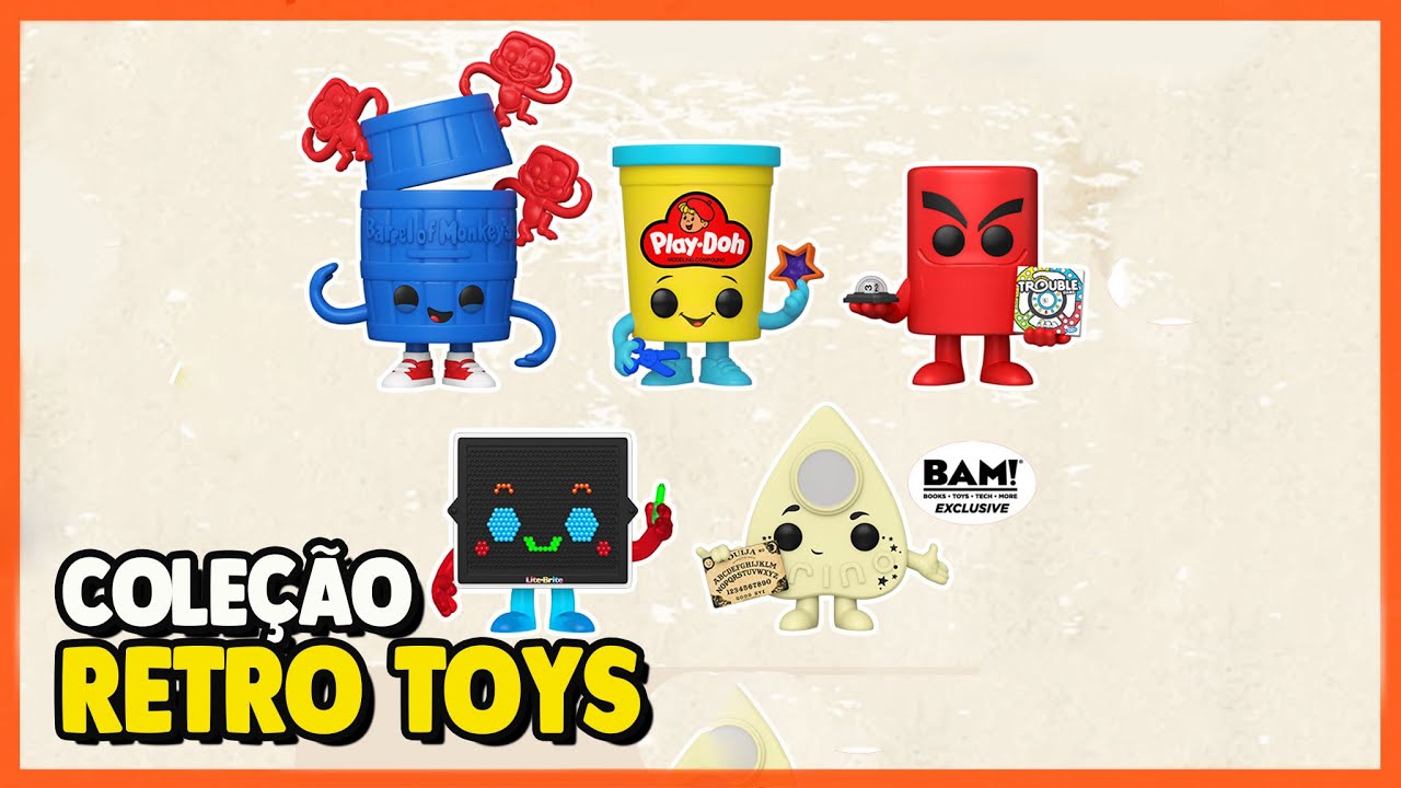 PREVIEW COLEÇÃO RETRO TOYS FUNKO POP - MUITA NOSTALGIA - YouTube
