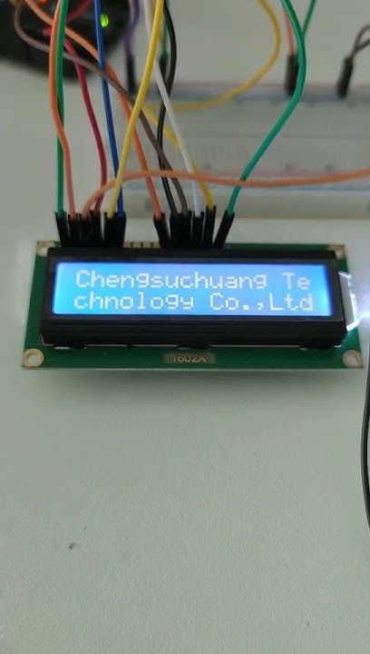 LCD1602 for Arduino Project - YouTube