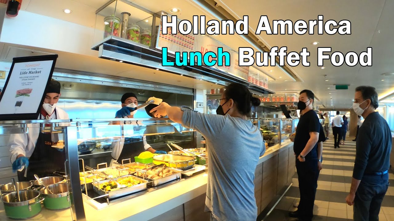 Holland America Buffet Lunch Food Tour (4K) - YouTube