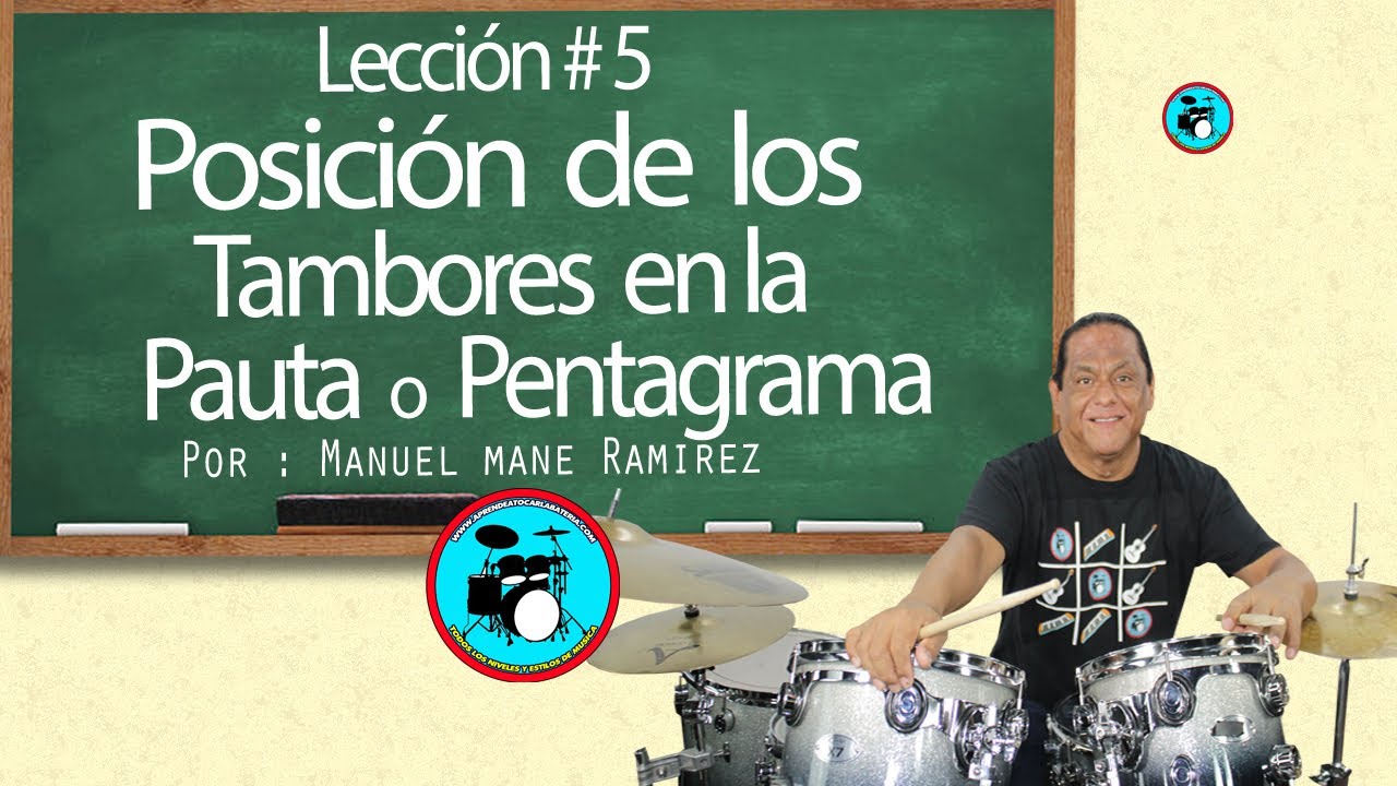 Lección #5 Posicion de los tambores en la Pauta - YouTube