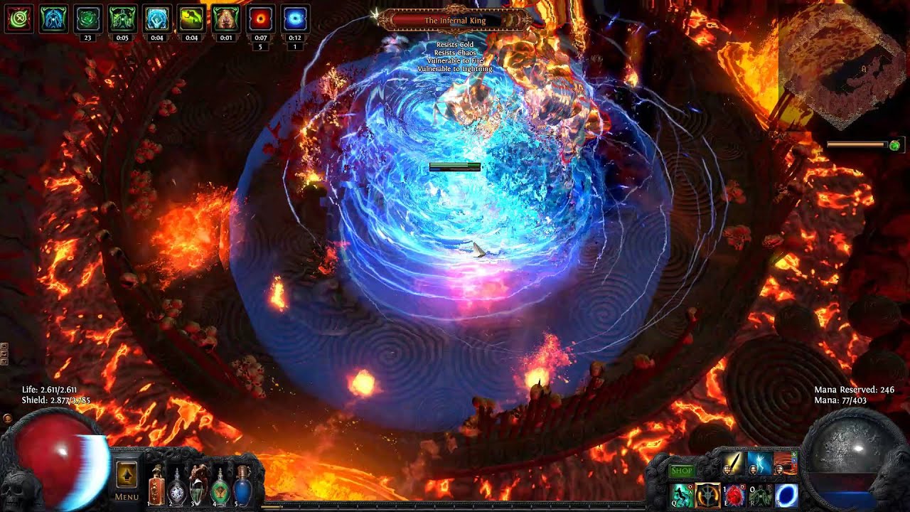 PoE Discharge 2 1 T15 Map Abyss Boss - YouTube