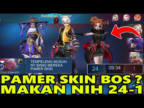 BOCIL BERANI NYA PAMER SKIN DEPAN PENONTON AKU ! AUTO BANTAI SAMPAI 24-1 KWOKOWKWOW