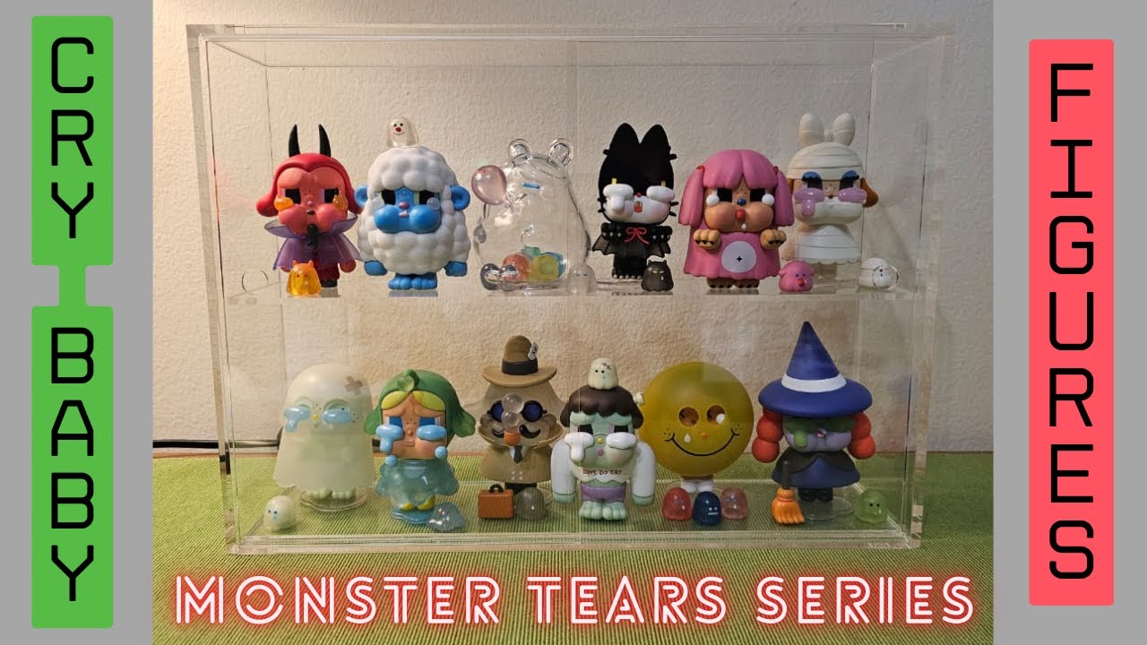 Cry Baby Figures Unboxing + Labubu Bag & DC Blind Boxes | Monster Tears ...