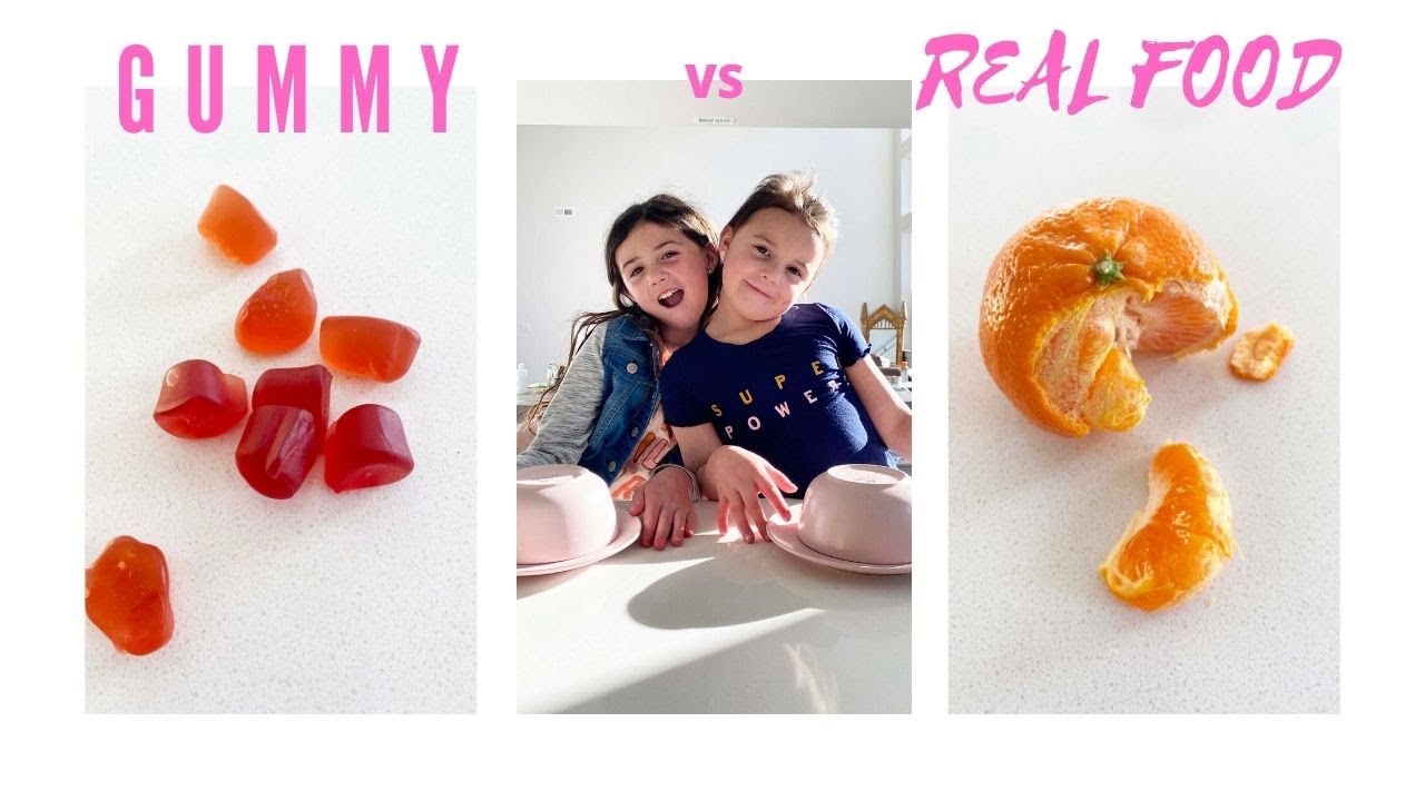 Gummy vs Real Food Game! - YouTube