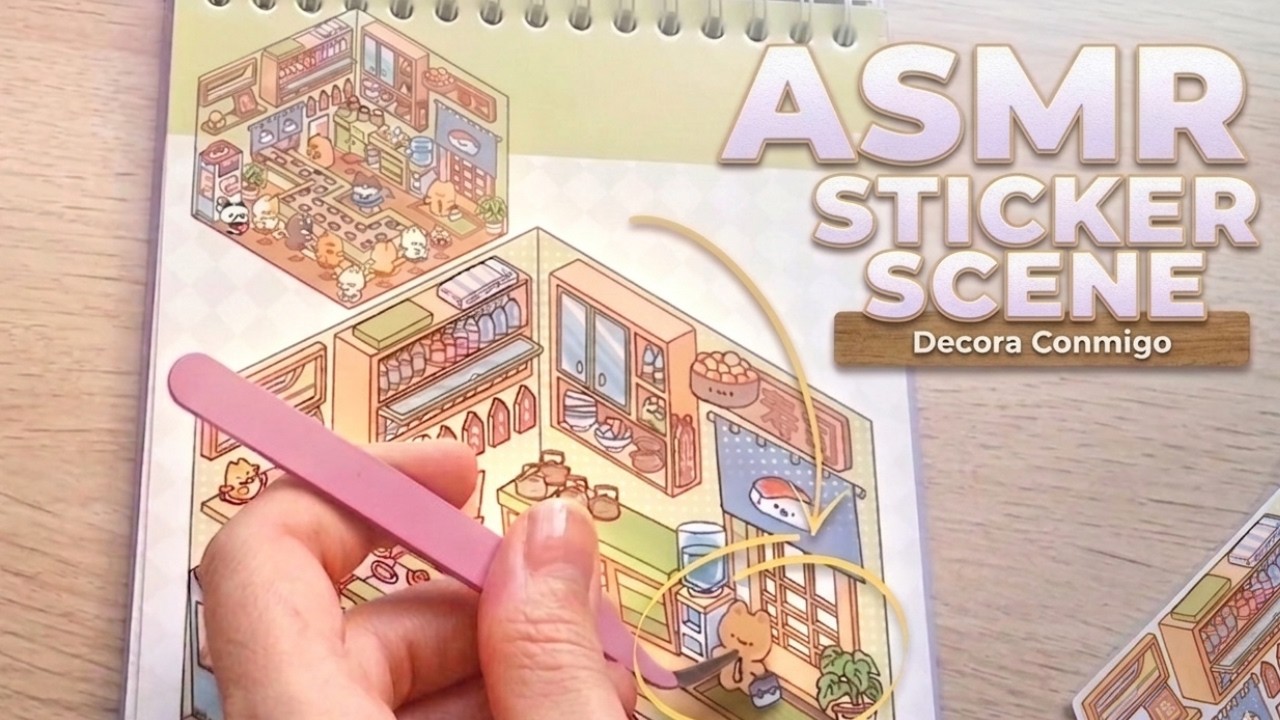 ASMR Decora conmigo: Sticker Scene 🌸 (No Talking) - YouTube