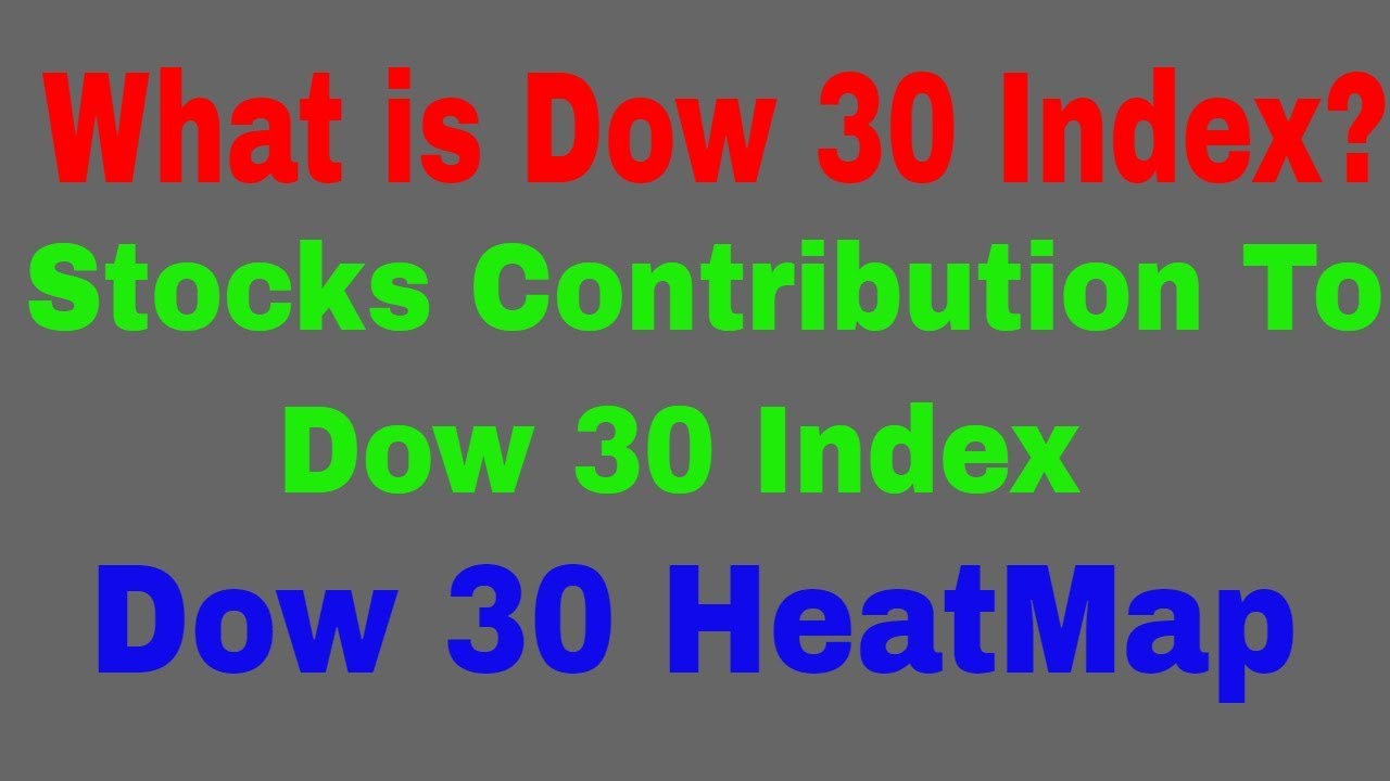 What is Dow Jones 30 Index? Dow 30 Stocks Contribution To the Index ...