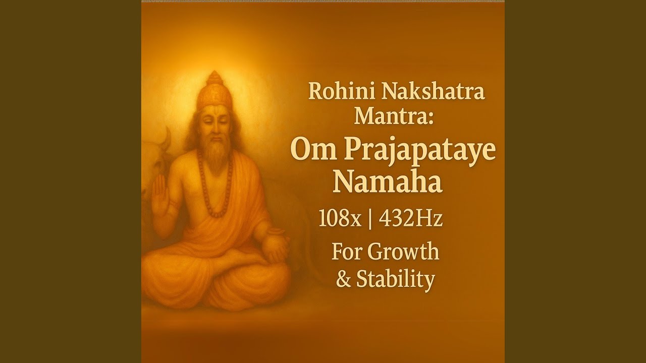 Rohini Nakshatra Mantra | Om Prajapataye Namaha | 432Hz for Love ...