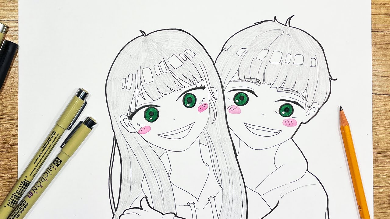 How to draw a Boy and Girl Together easy step by step | Drawing ...