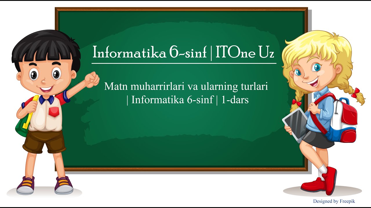 Matn muharrirlari va ularning turlari | Informatika 6-sinf | 1-dars ...