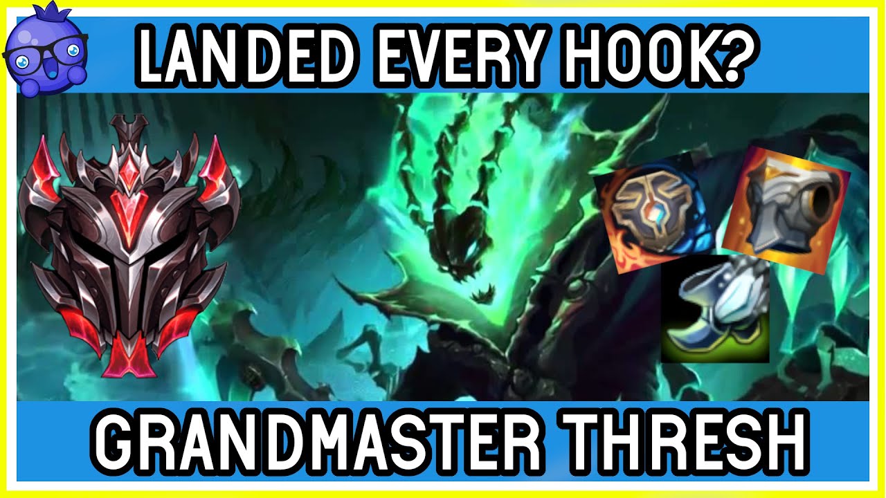 INSANE SKILLSHOT LAND RATE! Grandmaster Thresh Support - League of Legends - YouTube