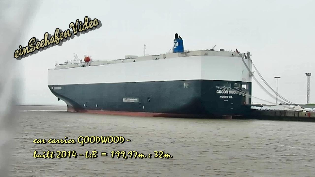 car carrier GOODWOOD D5GY7 IMO 9701140 Emden merchant vessel ...