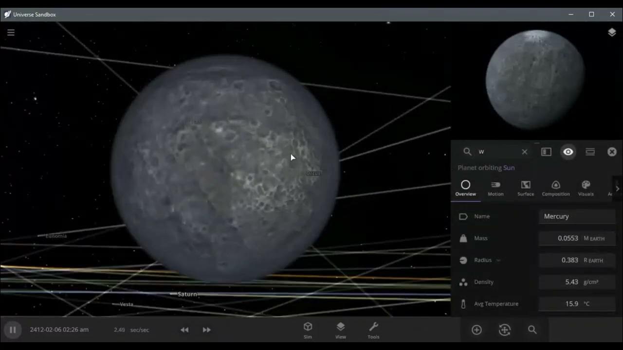Universe Sandbox 2 - Terraforming mercury - YouTube