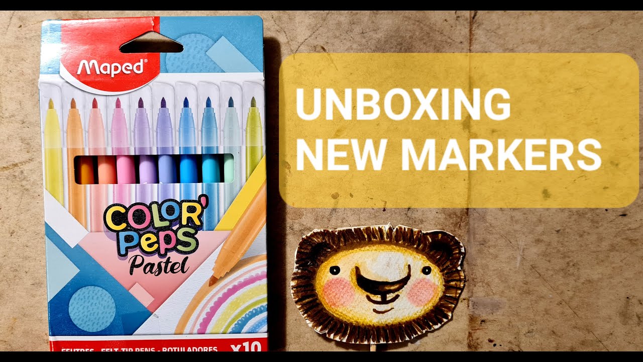 Unboxing My New Markers /MAPED COLOR PEPS PASTEL - YouTube