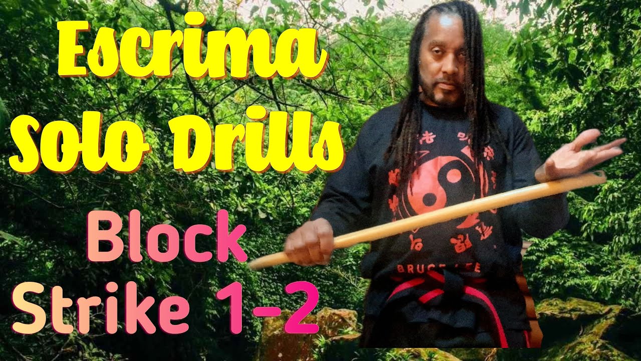 Escrima Solo Practice - Twelve Strikes Twelve Blocks - YouTube