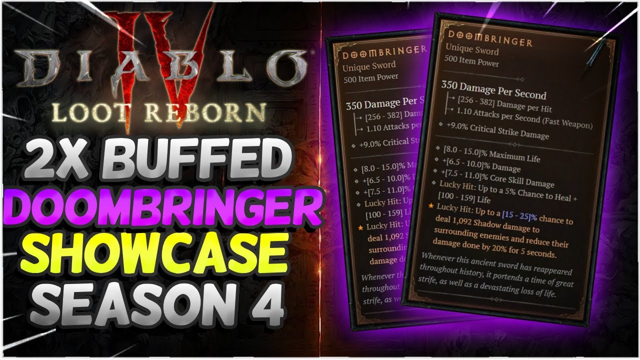 HUGE Doombringer Buff Mid Season Patch Diablo 4 Season 4! - YouTube