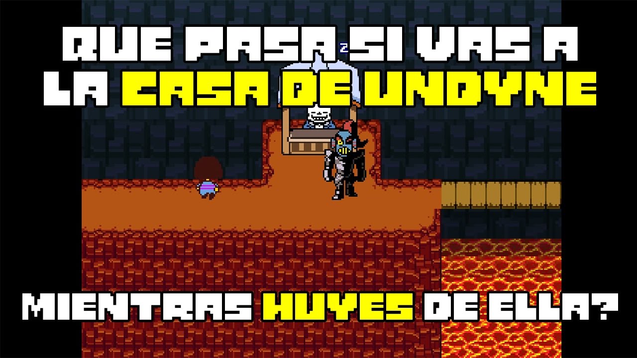 Que pasa si VAS a la CASA de UNDYNE mientras escapas de ella ...