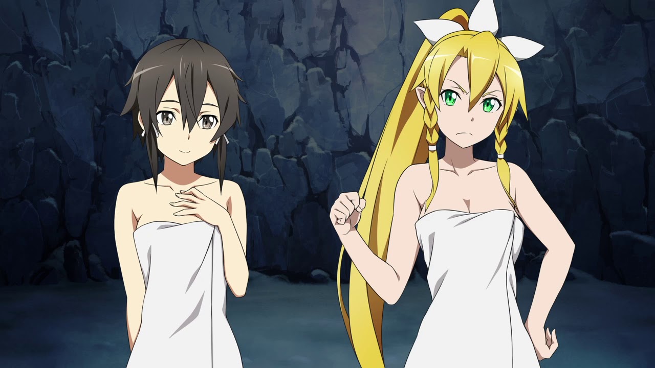 SAOHF Leafa and Sinon - Bath event - YouTube