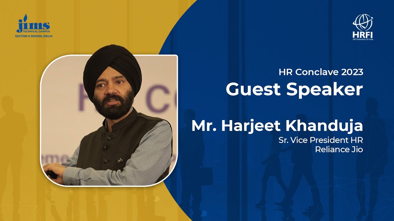 HR Conclave 2023 | Harjeet Khanduja | Reliance Jio - YouTube