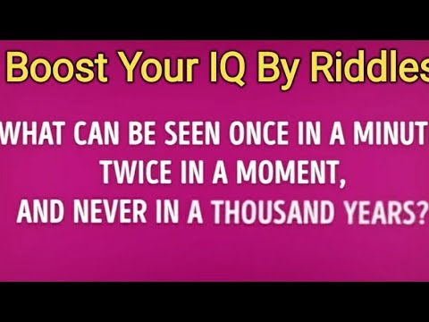 Hard Riddles For High IQ People|Test Your IQ|Boost Your Brain ...