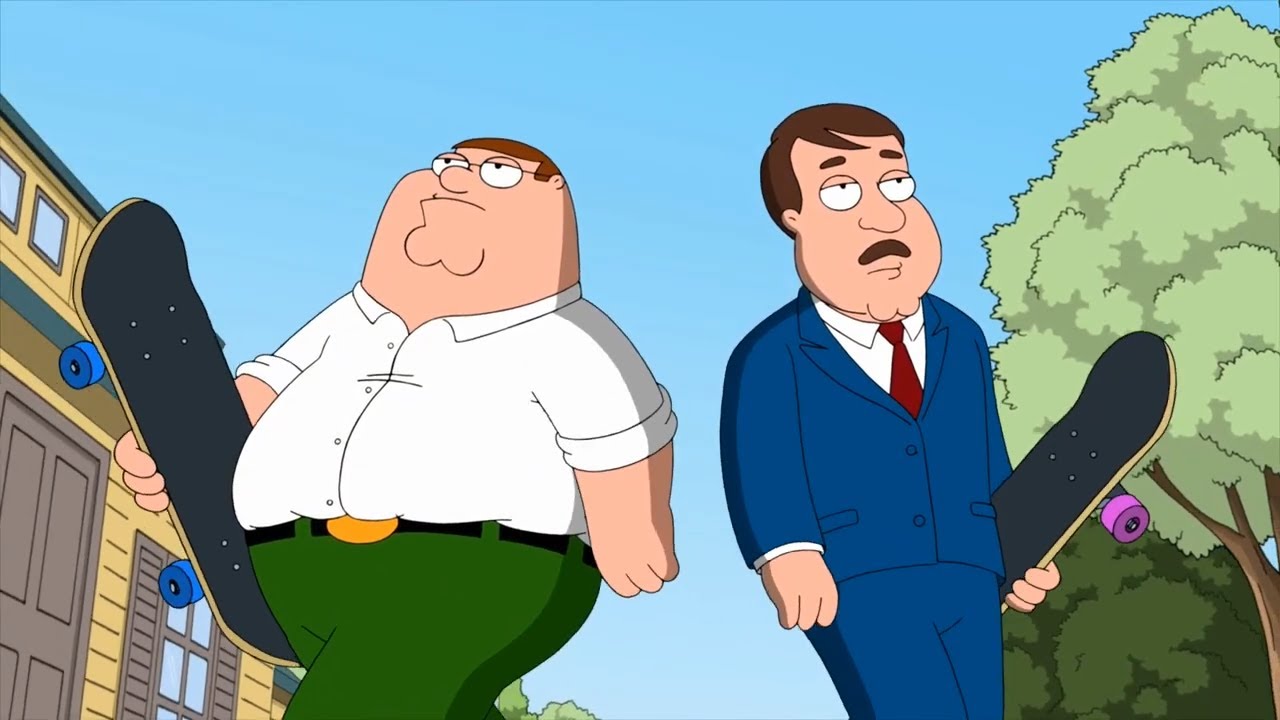 Peter Griffin Skateboarding - Even Flow by Pearl Jam - YouTube